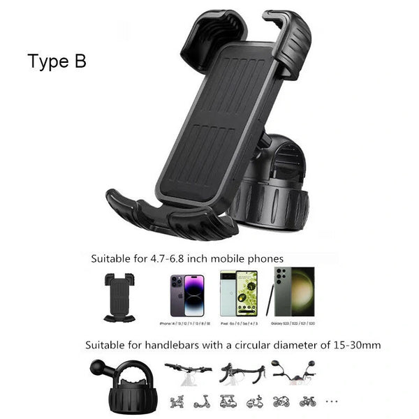 XANES YYS-443 Phone Holder 4.7"-6.8" Adjustable Phone Clip Stand Shock ...